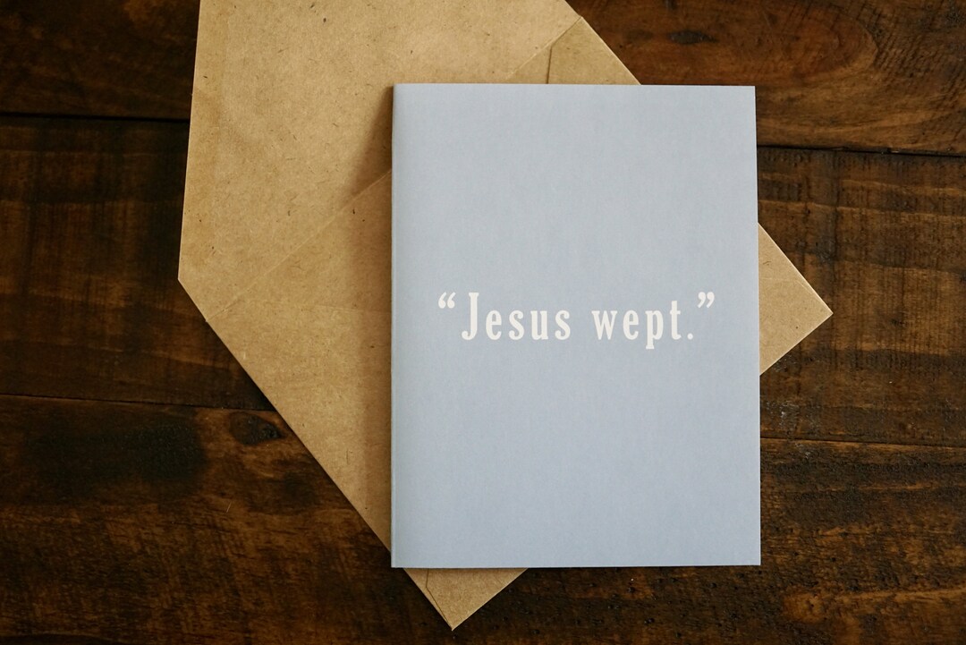Death of Lazarus | Catholic Grief Card | Christian Sympathy Card - Etsy