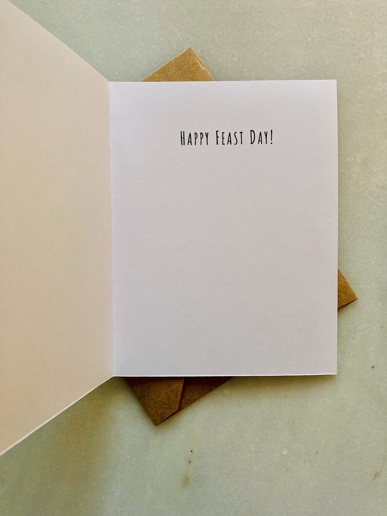 Catholic Feast Day Card Patron Saint Card All Saints Day - Etsy