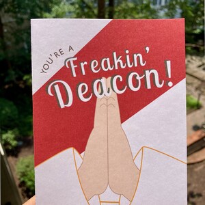 Catholic Deacon | Anniversary or Appreciation Card for Christians - Etsy