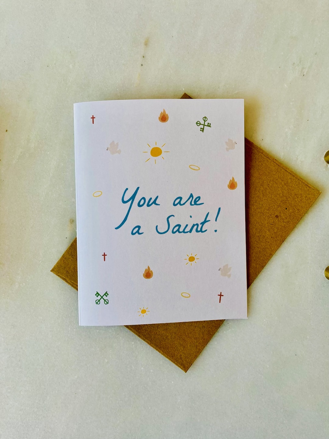 Catholic Thank You Card | Saint Card - Etsy
