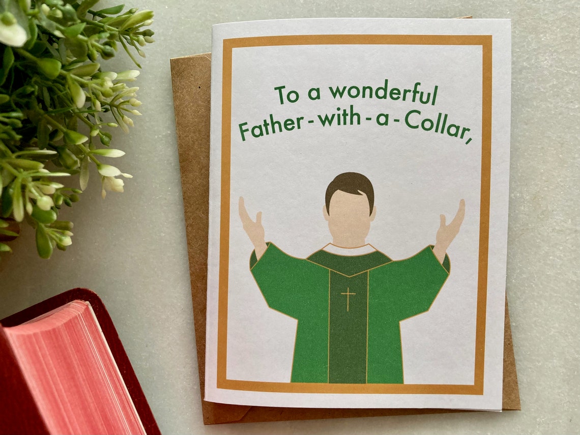 Father's Day Card for Priest | Catholic Father's Day Card - Etsy