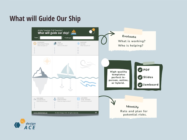 Team Building Activity Bundle: Strategic Planner, Icebreaker Game ...