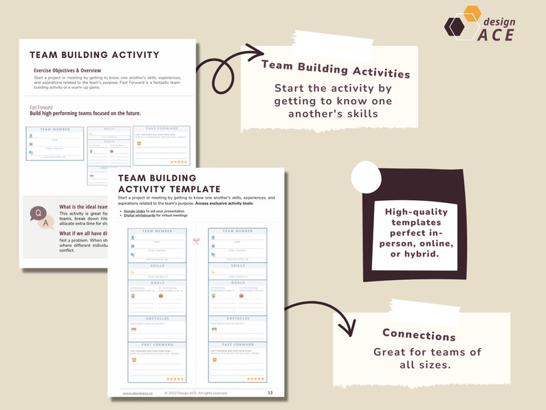 Team Building Activity for Work, Goal Planning, Templates, in PDF ...