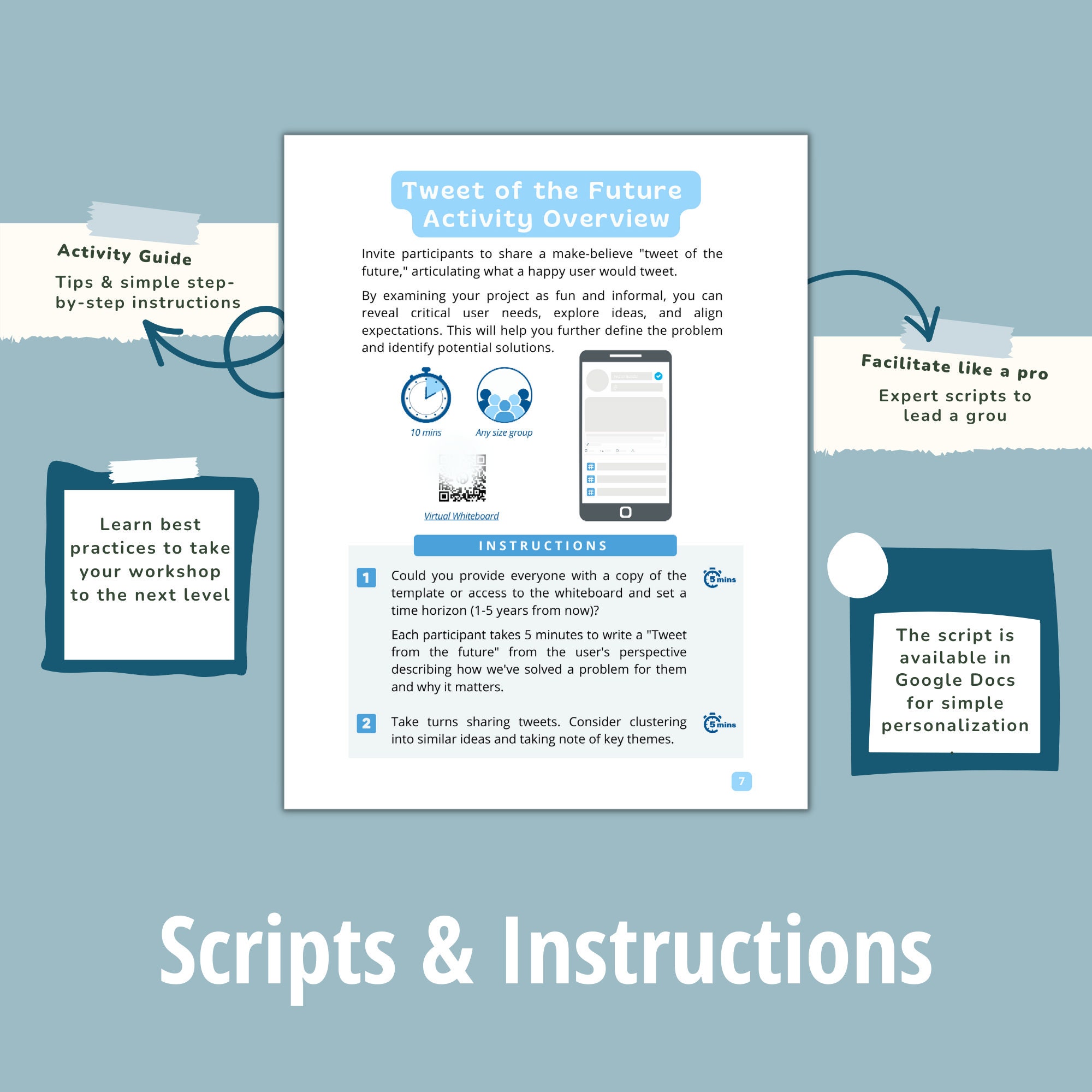 Team Building Activity for Work, Tweet of the Future, Premium Templates ...