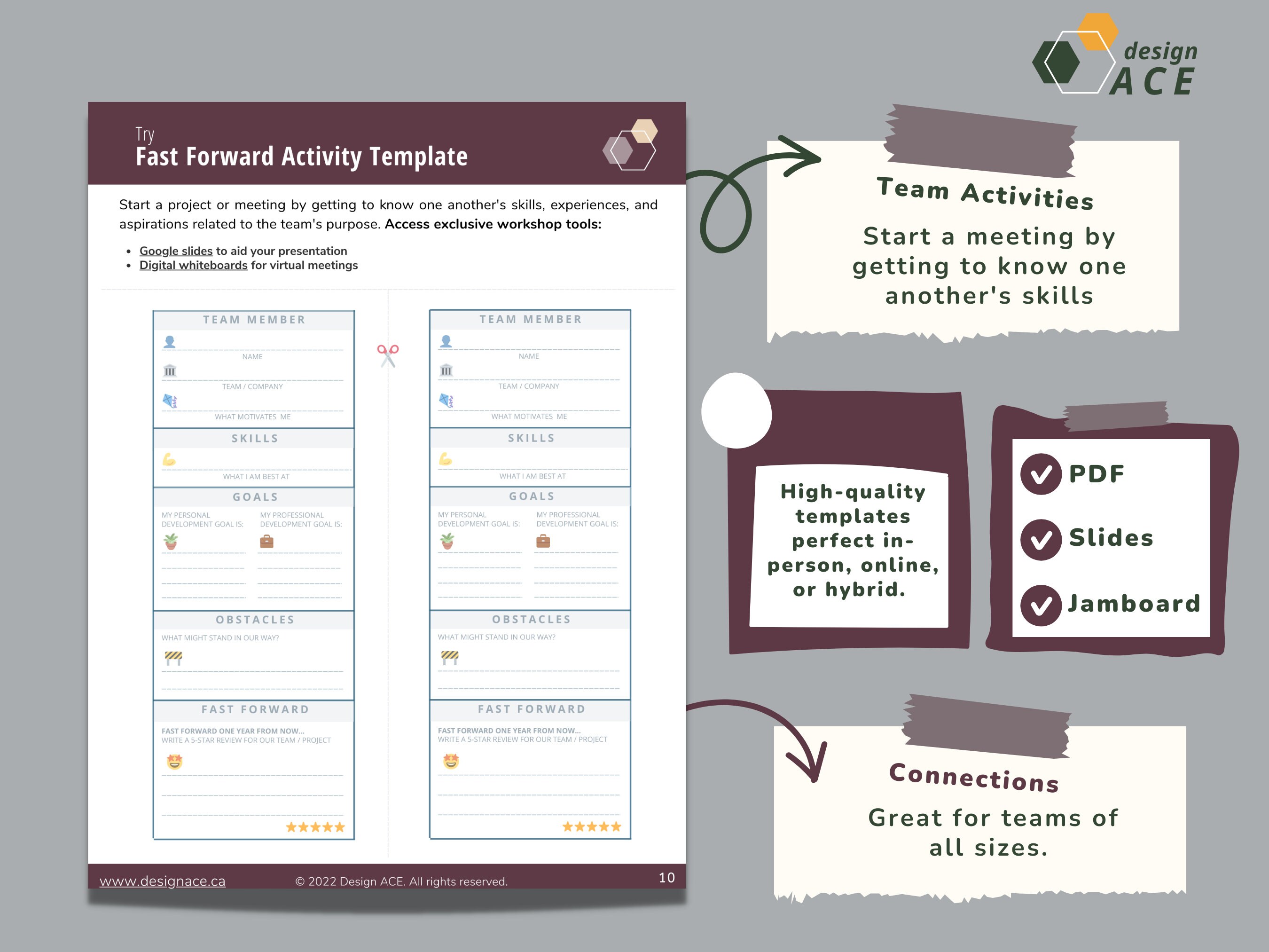 3 Warm-up Templates, Team Building Games PDF, Google Slides, Jamboard ...