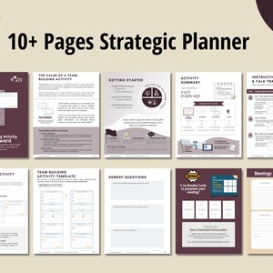 Team Building Activity for Work, Goal Planning, Templates, in PDF ...