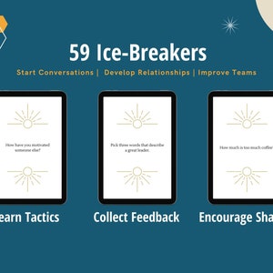 Icebreaker Conversation Cards, 59 Icebreaker Questions, Games for Work ...