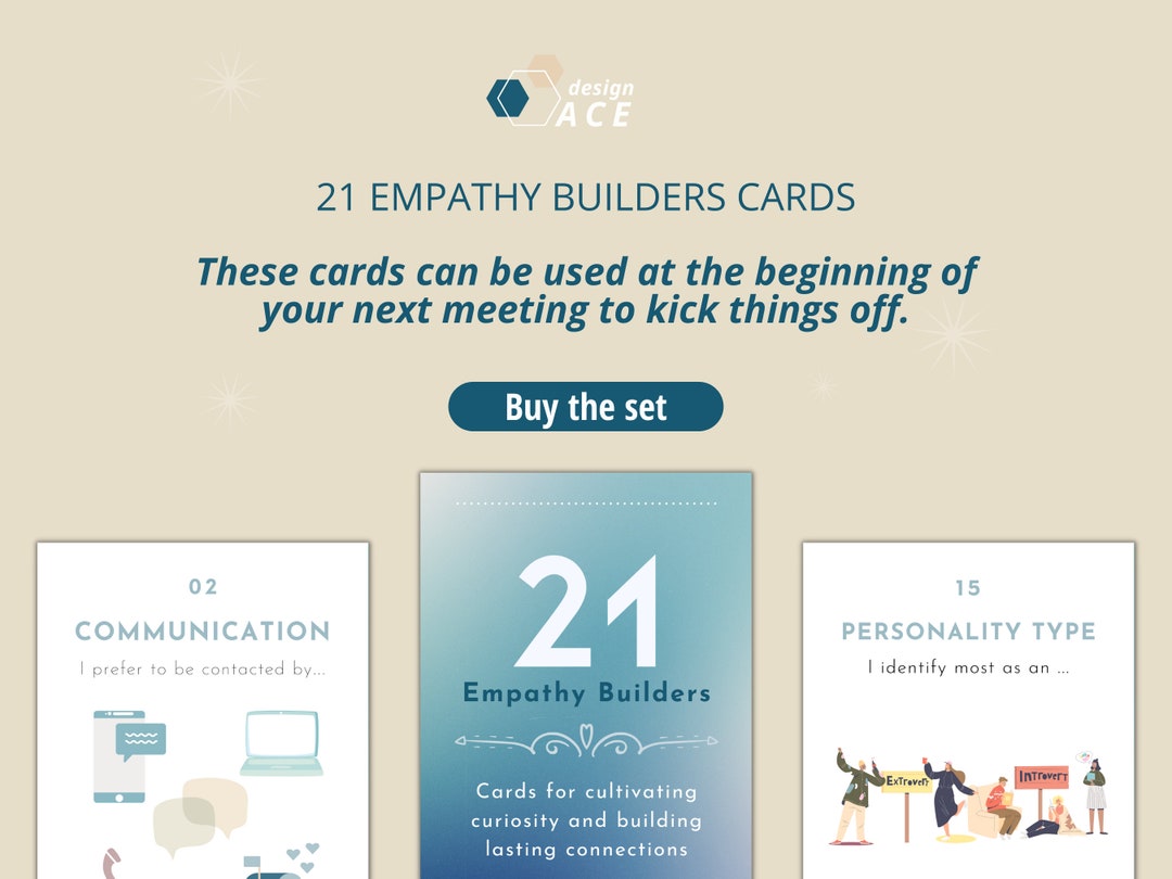 Conversation Cards, 21 Empathy Builders Cards, Icebreaker Cards, Leadership Activity | PDF ...