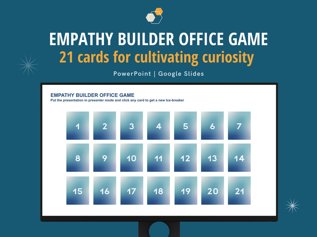 Zoom Game for Teams, Conversation Card Office Game, 21 Empathy Builder Card Game | Powerpoint ...