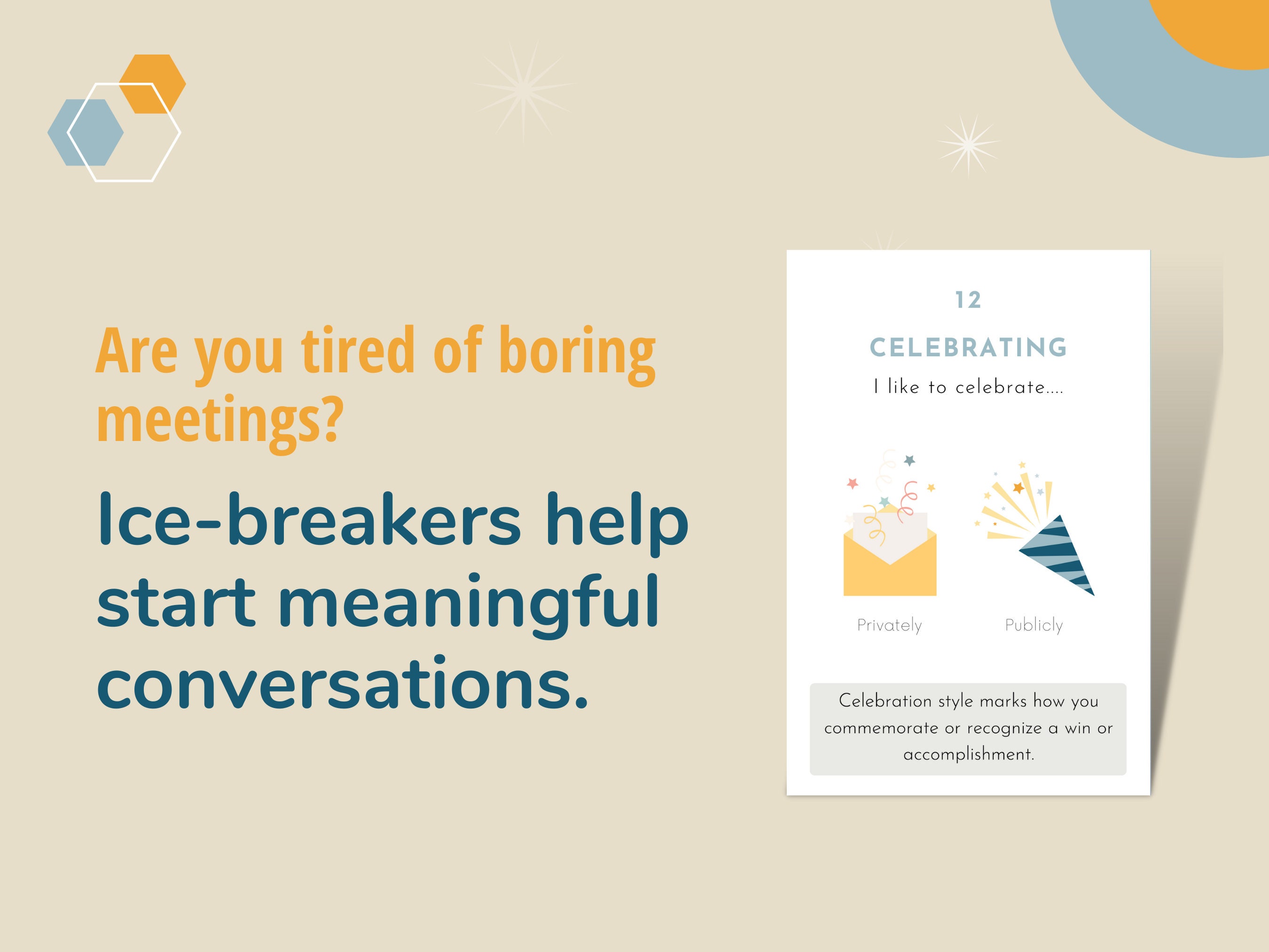 Conversation Cards, 21 Empathy Builders Cards, Icebreaker Cards ...
