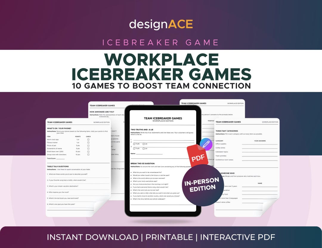 Team Building Icebreaker Game for Meetings | Workplace Icebreaker ...