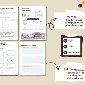 Team Building Activity for Work, Goal Planning, Templates, in PDF ...