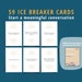 Icebreaker Conversation Cards, 59 Icebreaker Questions, Games for Work ...