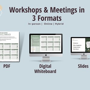 Meeting Template Bundle Deal, Team Building Activity Strategic Planner ...