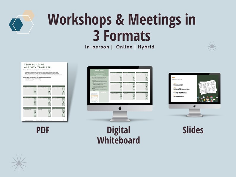 Meeting Template Bundle Deal, Team Building Activity + Strategic ...