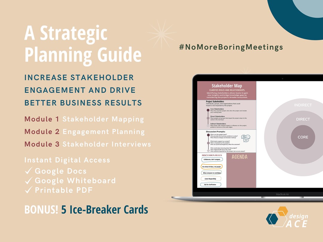 Stakeholder Mapping Strategic Communication Guide PDF Docs - Etsy
