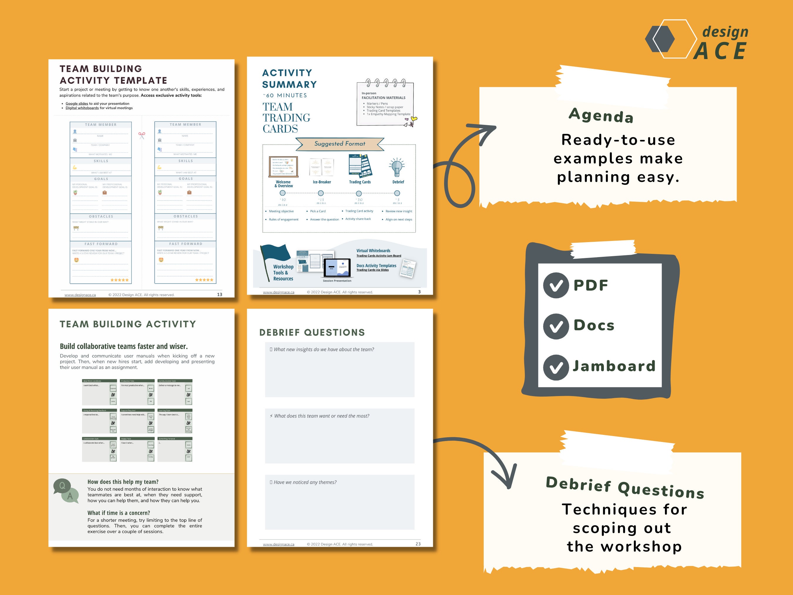 Team Building Activity Bundle, Games for Work, Templates, in PDF ...