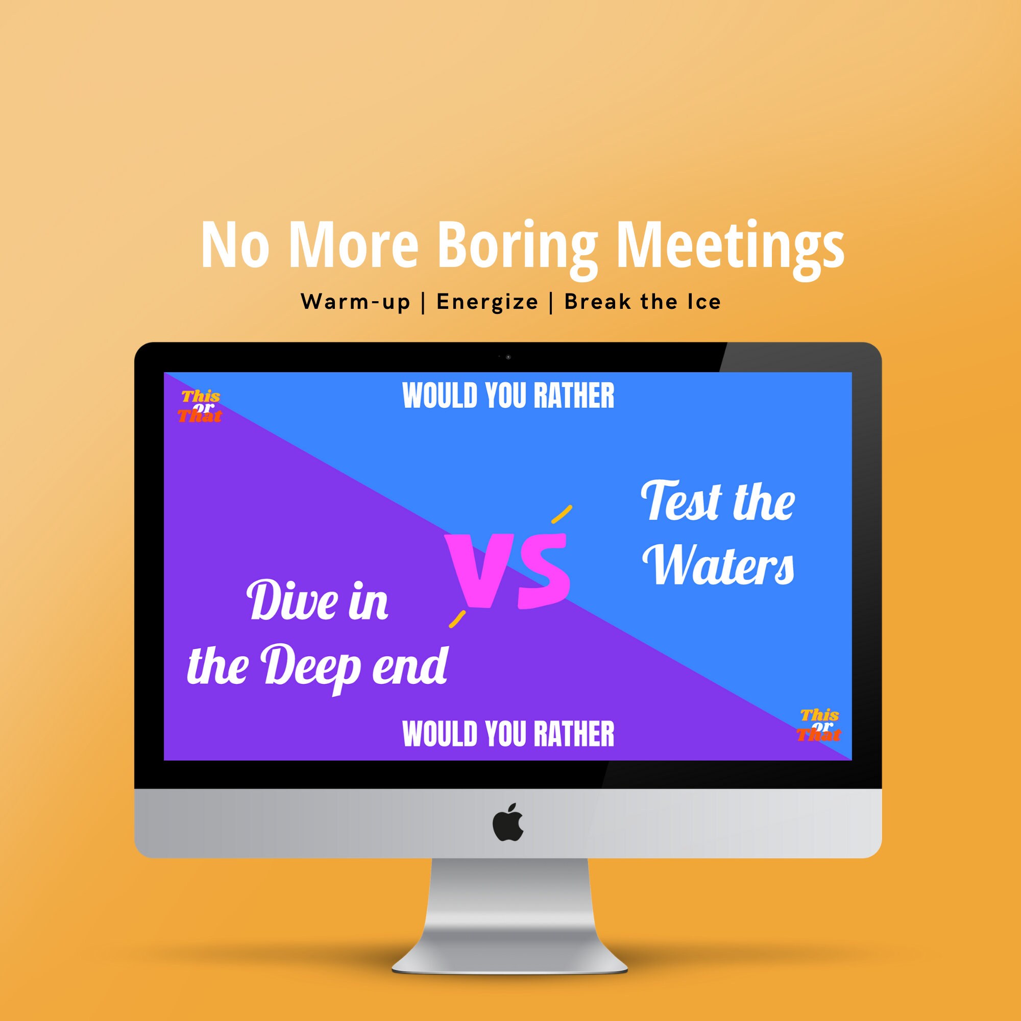 Team-building Icebreaker Office Game "this or That" | Powerpoint ...