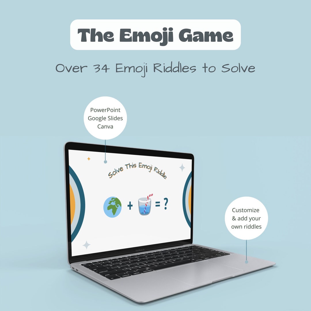 Icebreaker Office Game "the EMOJI Game" | Team-building | Powerpoint, Google Slides, Instant ...