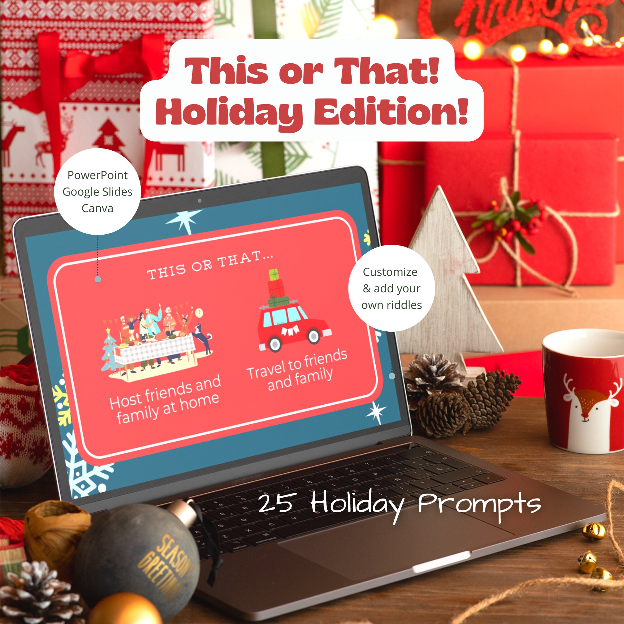 Holiday Team-building Icebreaker Game "this or That" | Instant Download ...