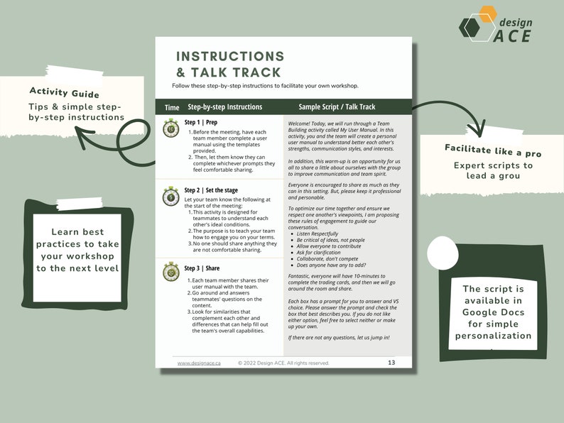 Team Building Activity for Work My User Manual Templates in - Etsy