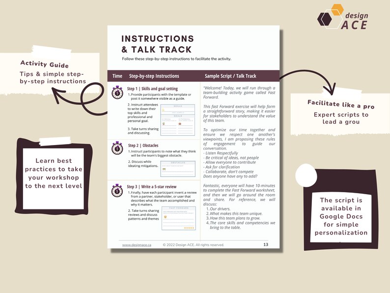 Team Building Activity for Work, Goal Planning, Templates, in PDF ...