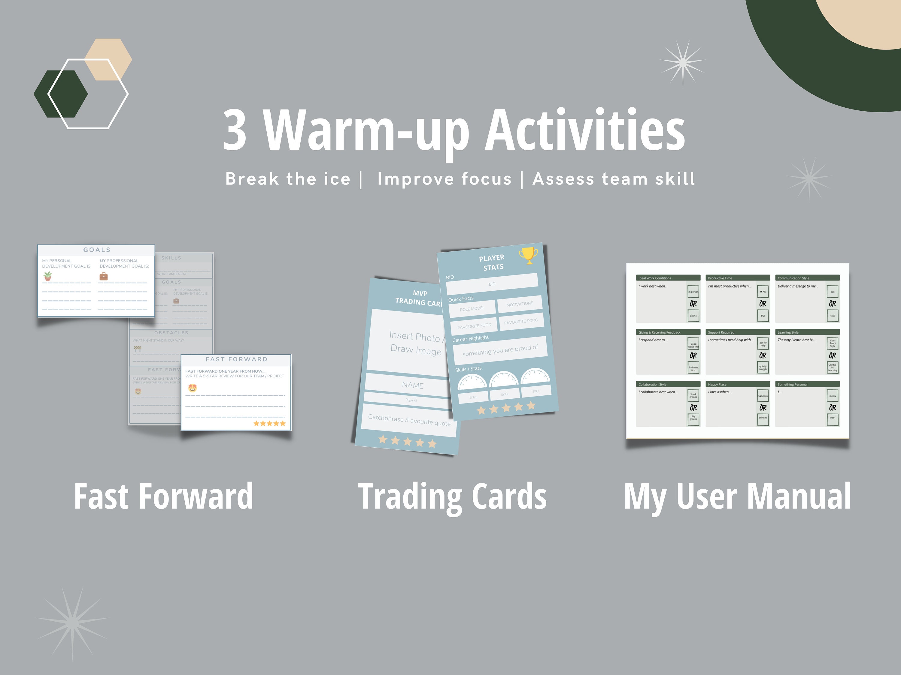 3 Warm-up Templates, Team Building Games | PDF, Google Slides, Canva ...