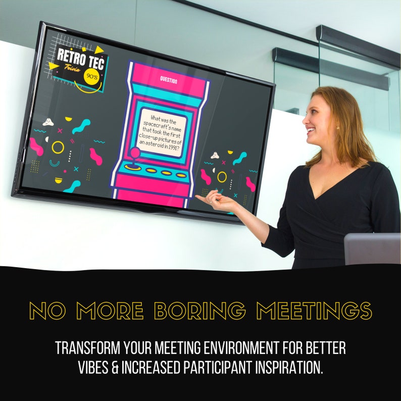 90s Trivia Retro Technology Game for Powerpoint, Google Slides, Canva ...