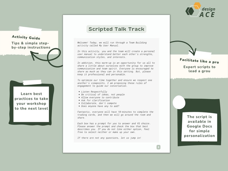 Team Building Activity for Work, My User Manual, Templates, in PDF ...