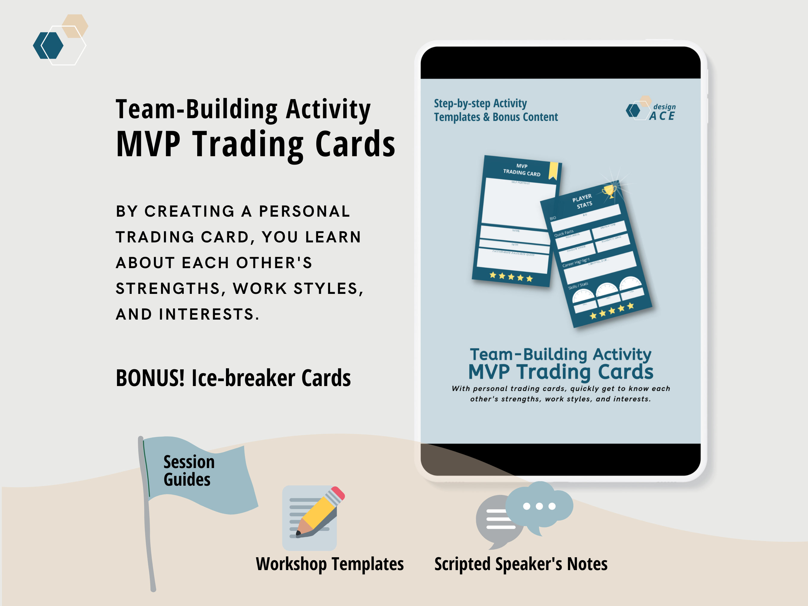 Team Building Activity for Work, MVP Trading Card, Templates, in PDF ...