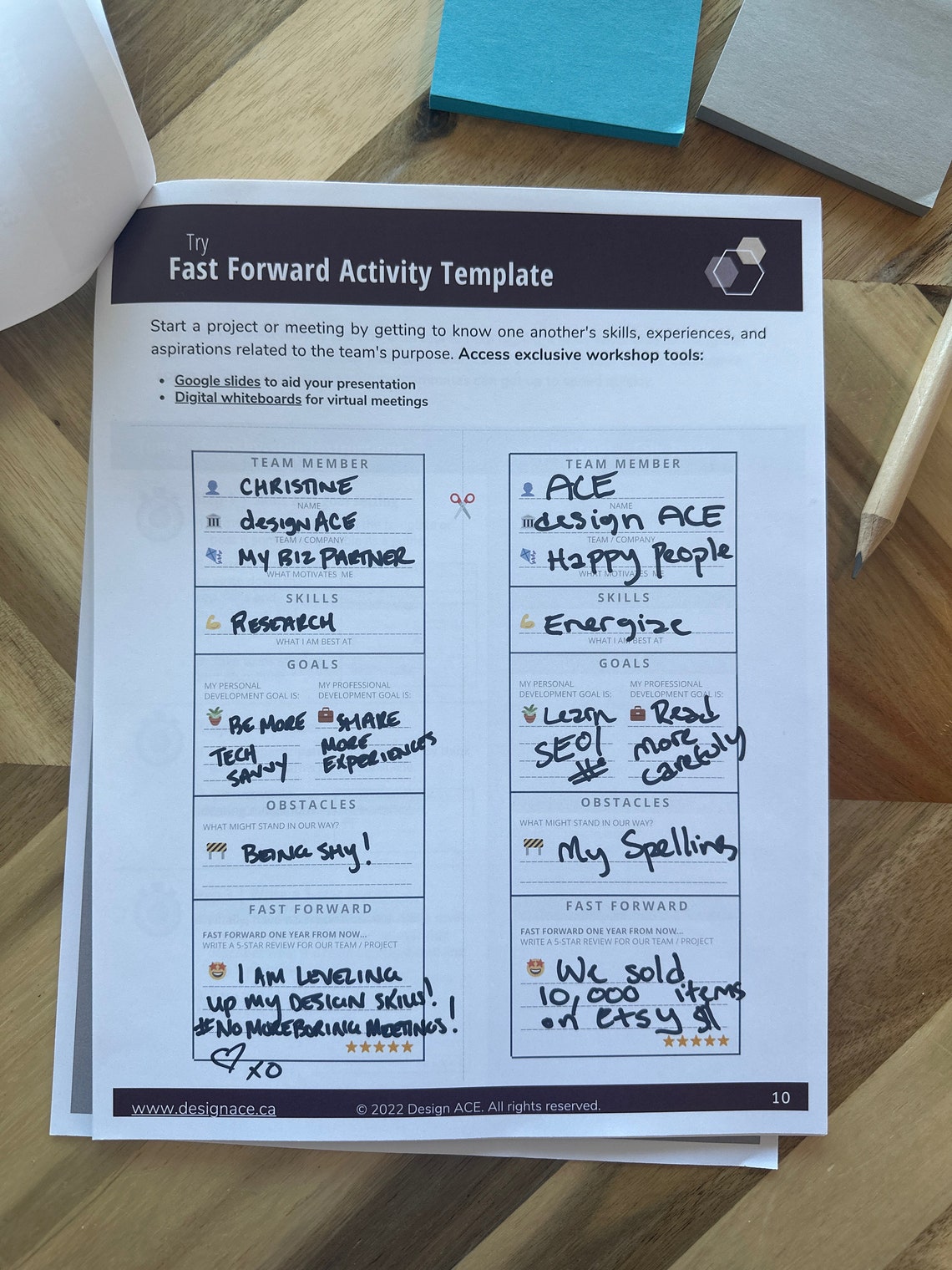 Team Building Activity for Work, Goal Planning, Templates, in PDF ...