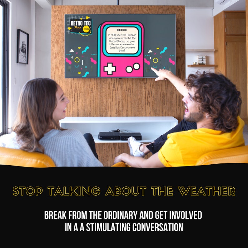 90s Trivia Retro Technology Game for Powerpoint, Google Slides, Canva ...