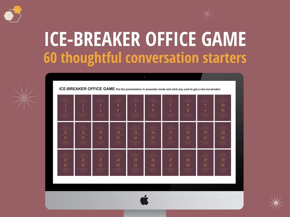 60 Slide Powerpoint Icebreaker Office Game, Google Slides, Team ...
