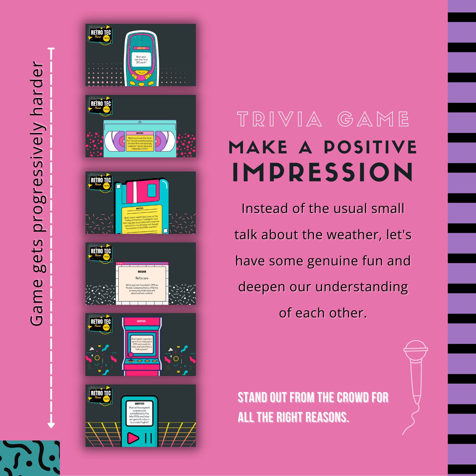 Icebreaker Office Game "retro 90s Trivia" | Team-building | Powerpoint ...