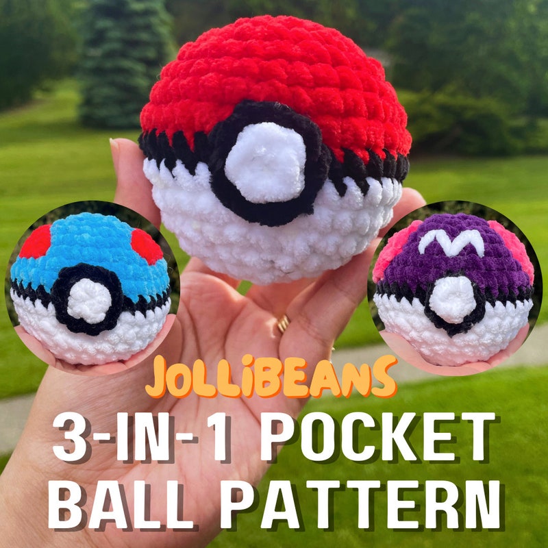 Pokeball Keychain Plush - Etsy
