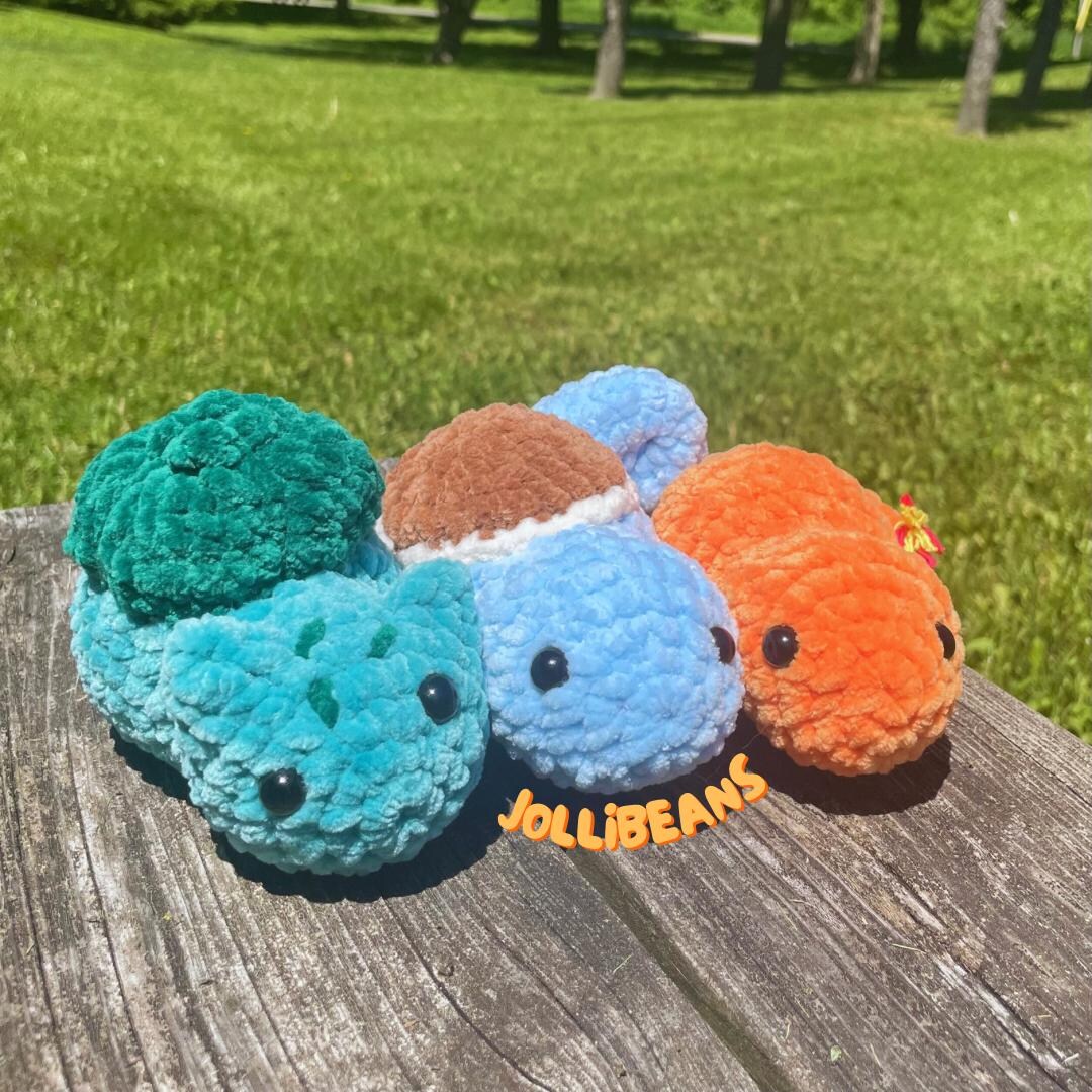 Crochet Pokemon Plushie loaf Pokemon Plush, Bulbasaur, Charmander ...