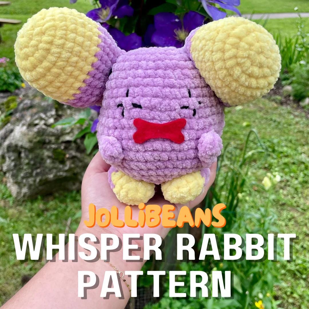 Whisper Rabbit Crochet Poké Pattern Beginner Friendly, Pocket Monster ...