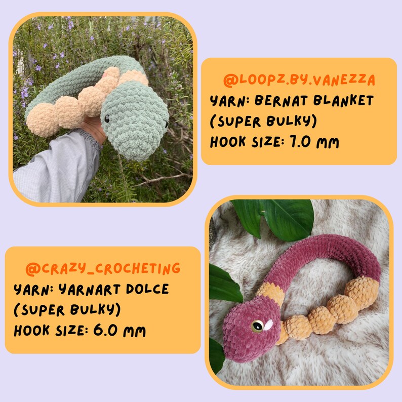 Chibi Rattle Snake Crochet Poké Pattern | Snake Plushie, Amigurumi ...