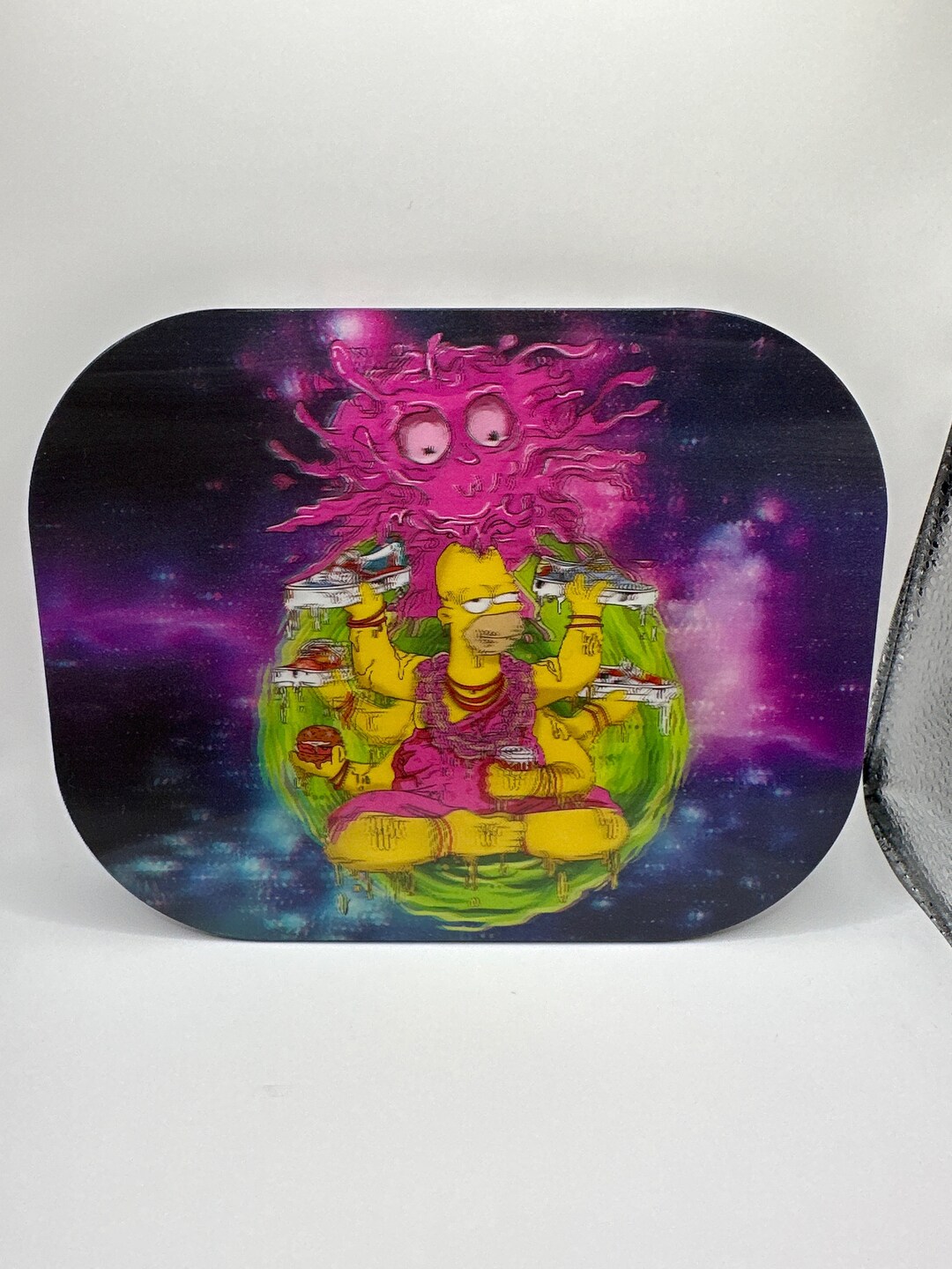 Trippy Cartoon Multipurpose Tray W/ Magnetic Lid - Etsy