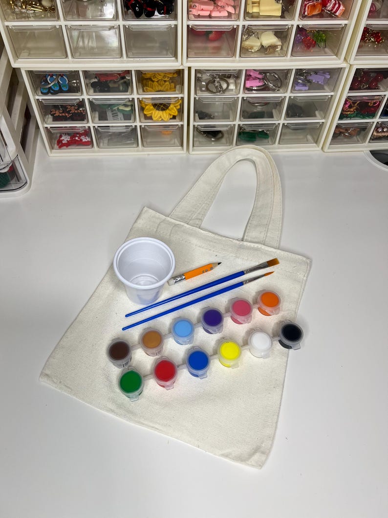 Tote Bag Painting Kit –DIY Paint Your Own Tote Bag DIY Fabric Paint Set ...