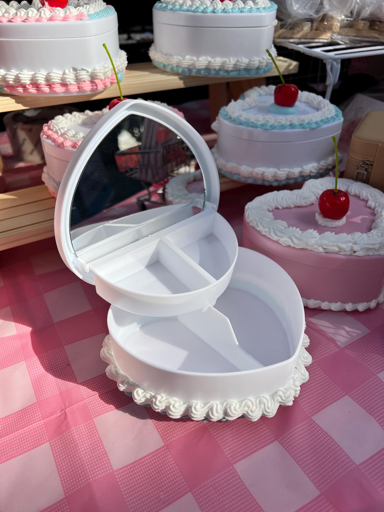 Fake Cake Jewelry Box With Mirror/cake Jewelry Box - Etsy
