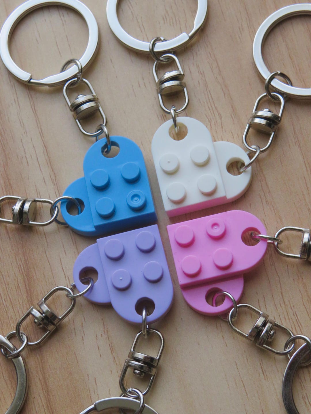Heart Keychain Set | Lego Heart Keychain Set I Valentines Day| Brick ...