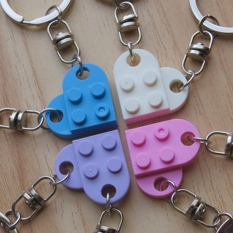 Lego® Heart Keychain - Etsy