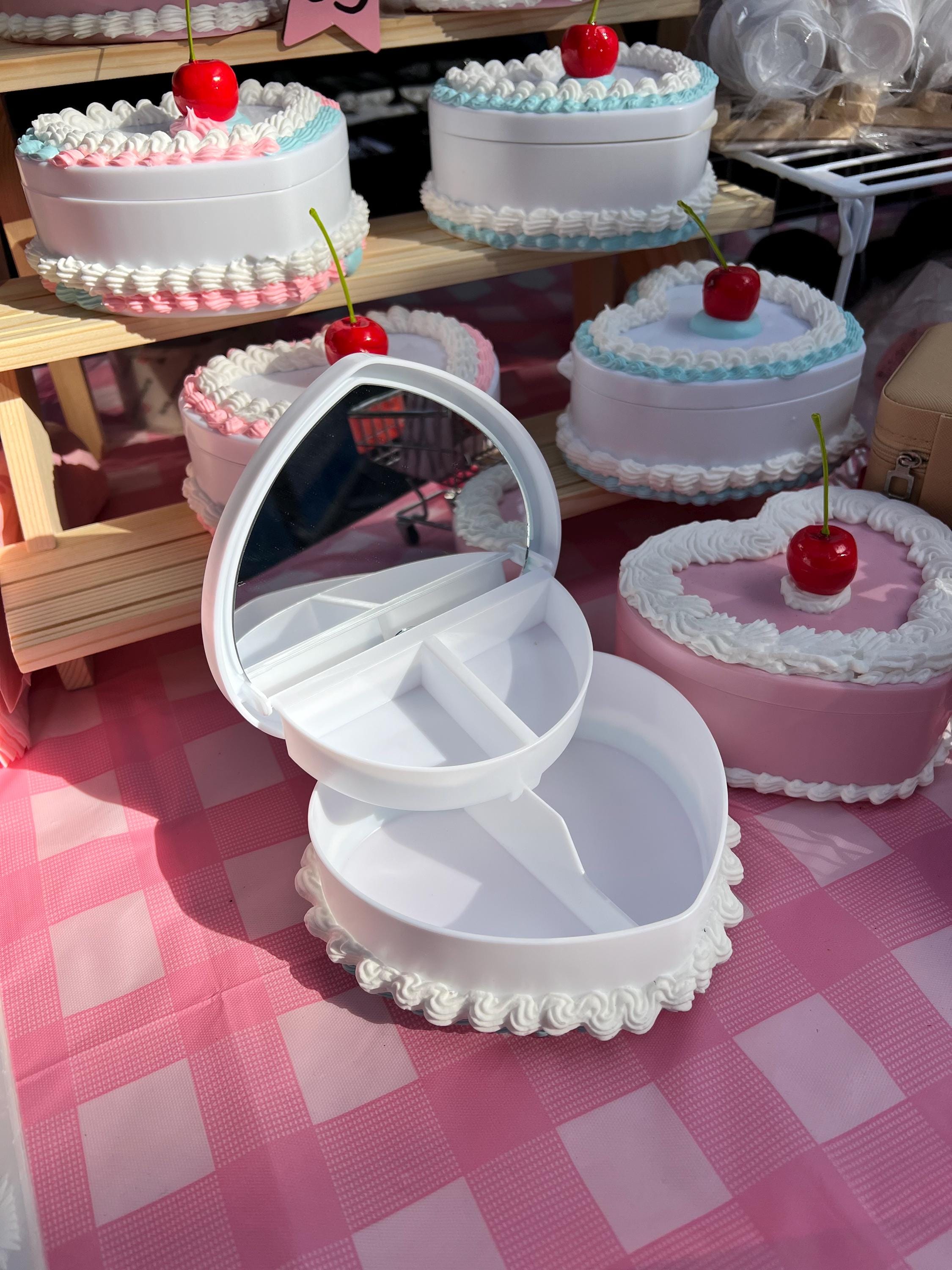 Fake Cake Jewelry Box With Mirror/cake Jewelry Box - Etsy