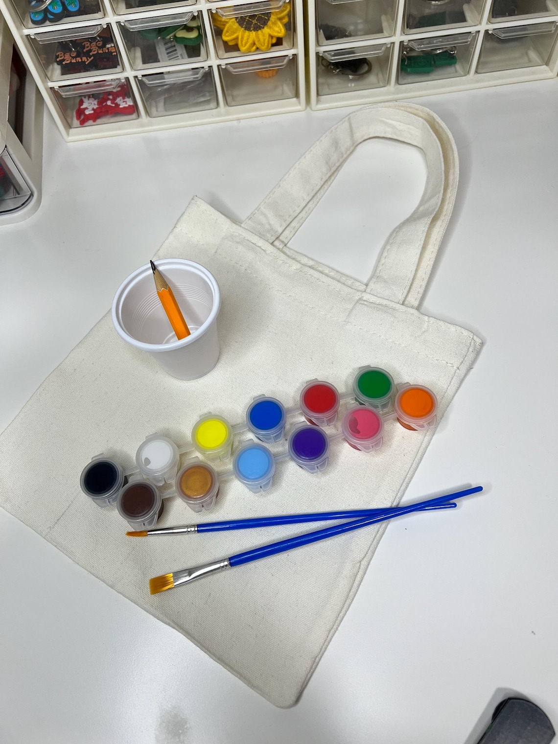 Tote Bag Painting Kit –DIY Paint Your Own Tote Bag DIY Fabric Paint Set ...