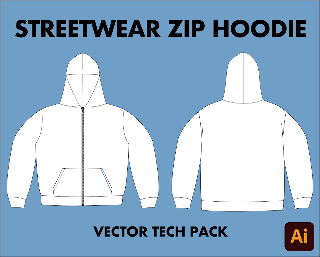Zipped Hoodie Tech Pack - Etsy Canada