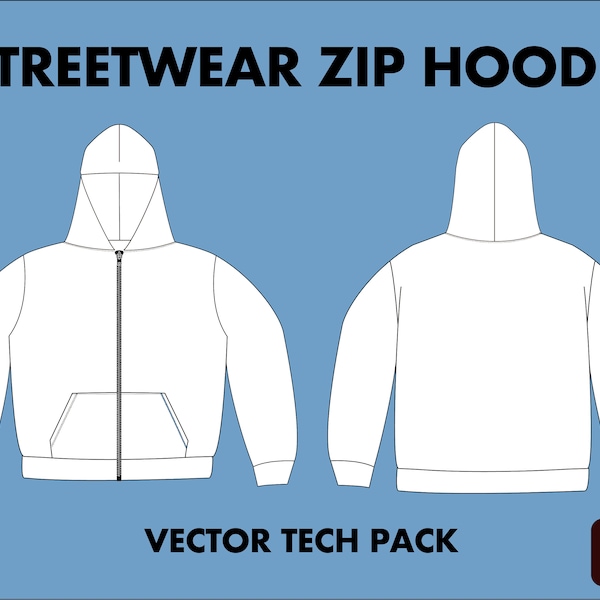 Zip up Mock Up - Etsy