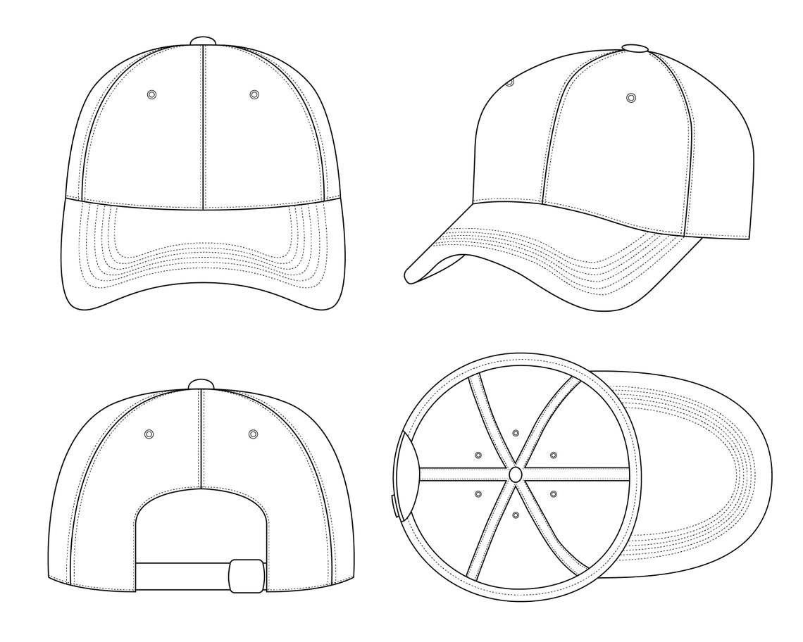 Baseball Cap Tech Pack - Etsy