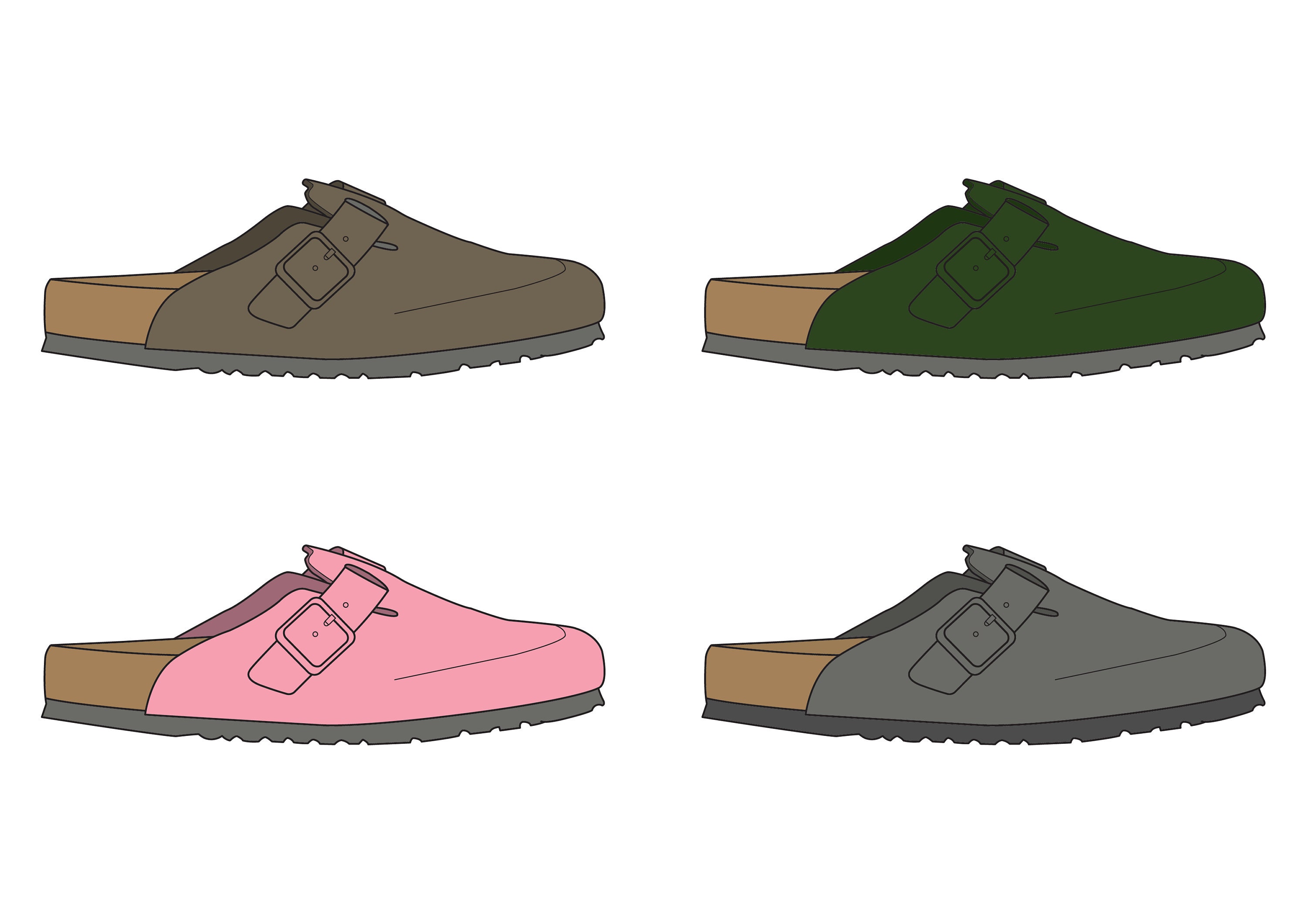 Complete Footwear Tech Pack Walking Shoes, Sneakers, Clogs, Sandals ...