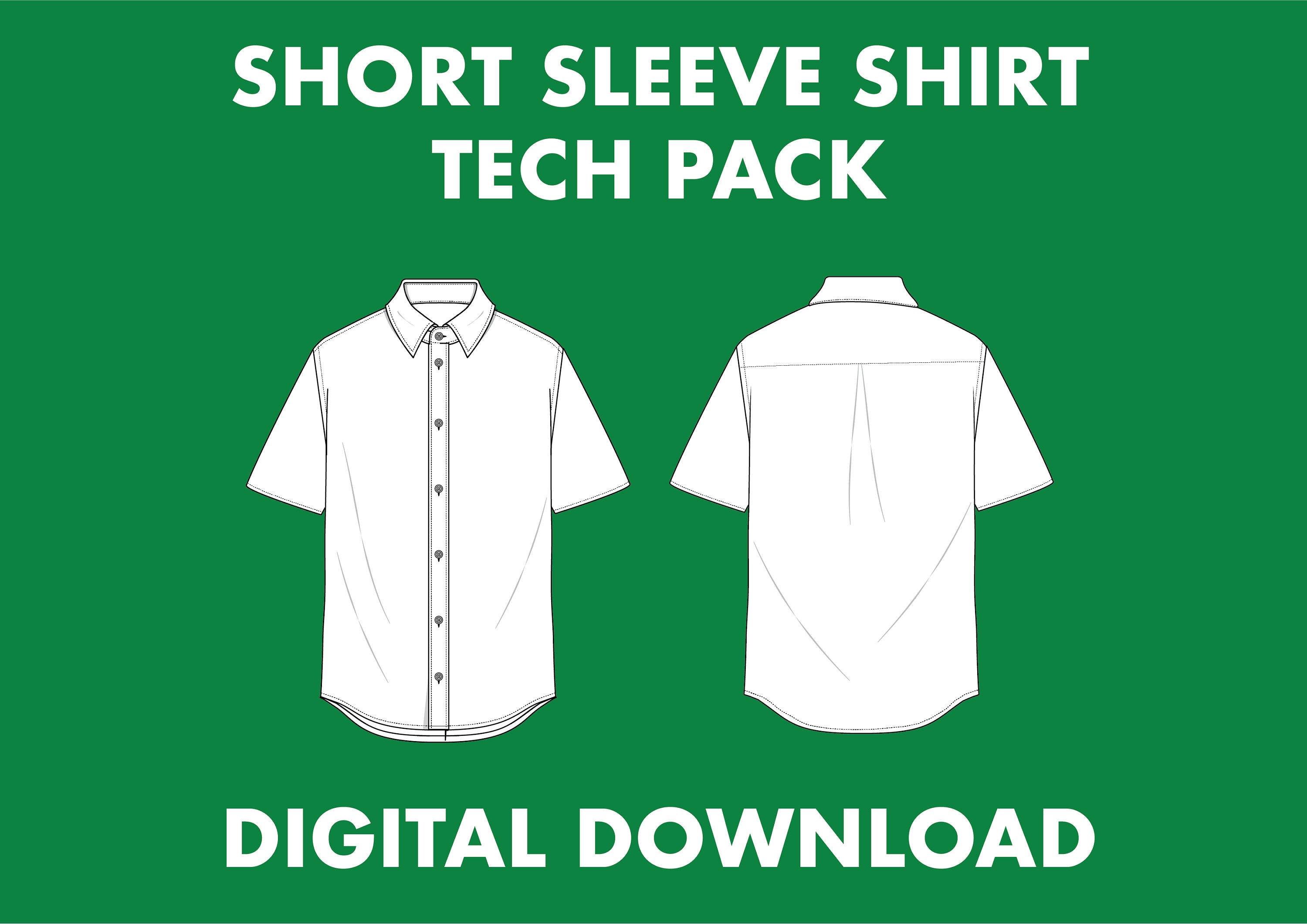 Short Sleeve Shirt Tech Pack - Etsy